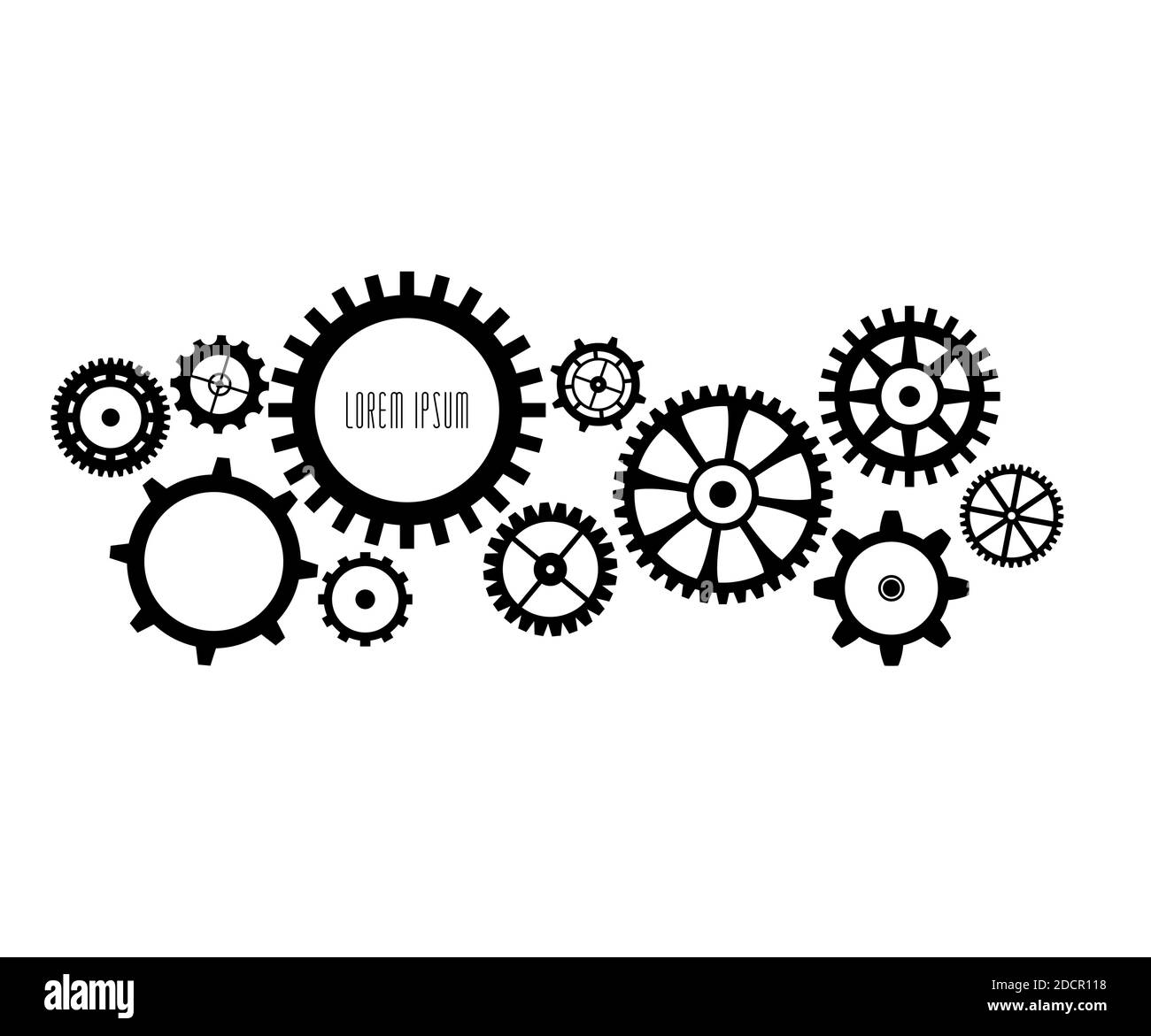 Antique gearwheel Stock Vector Images - Alamy