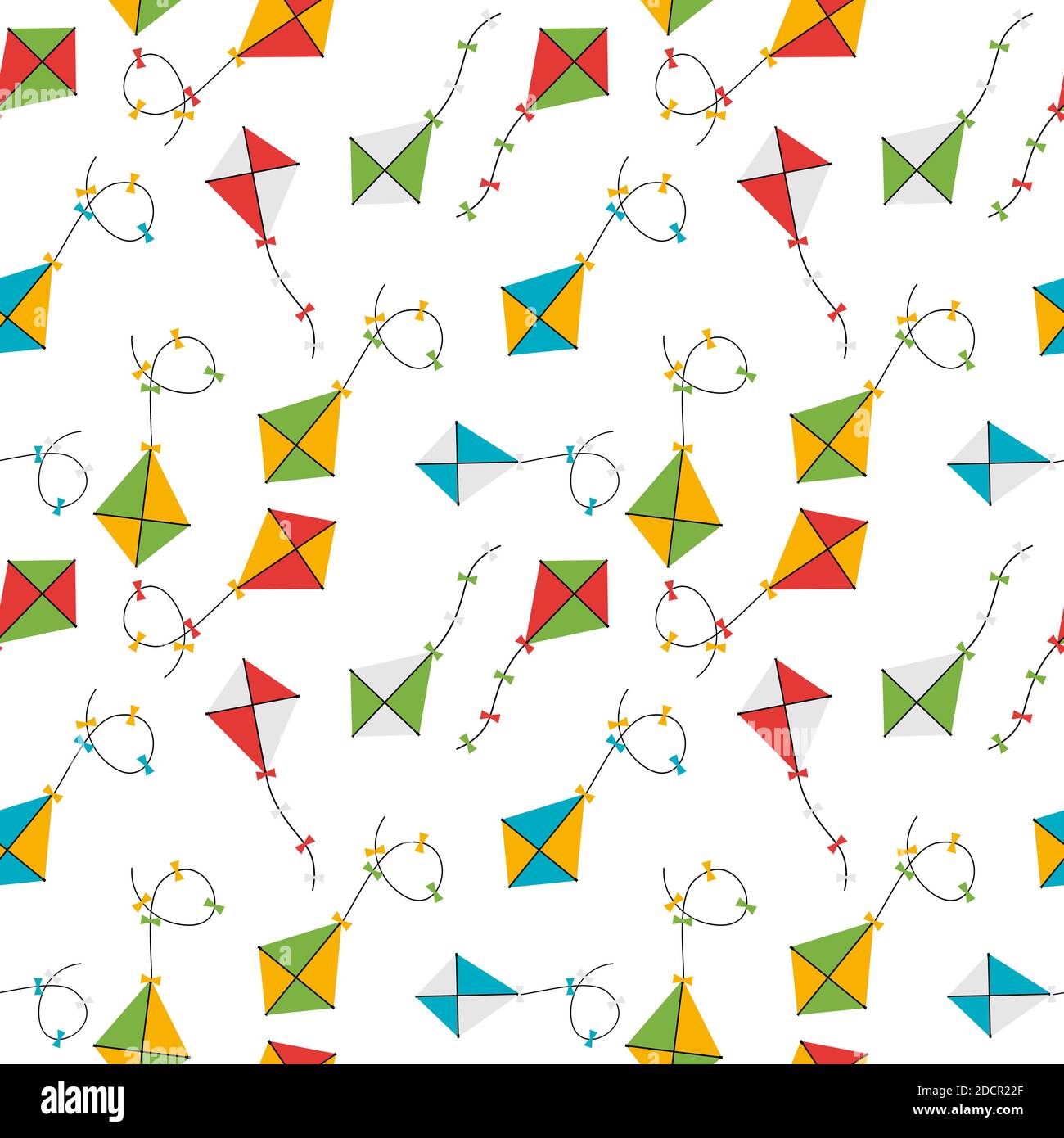 Kite Seamless Pattern Background Illustration Stock Photo - Alamy