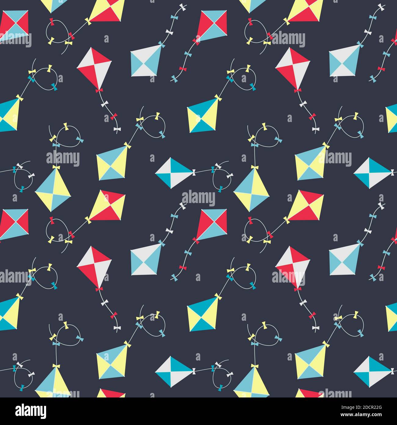 Kite Seamless Pattern Background Illustration Stock Photo - Alamy