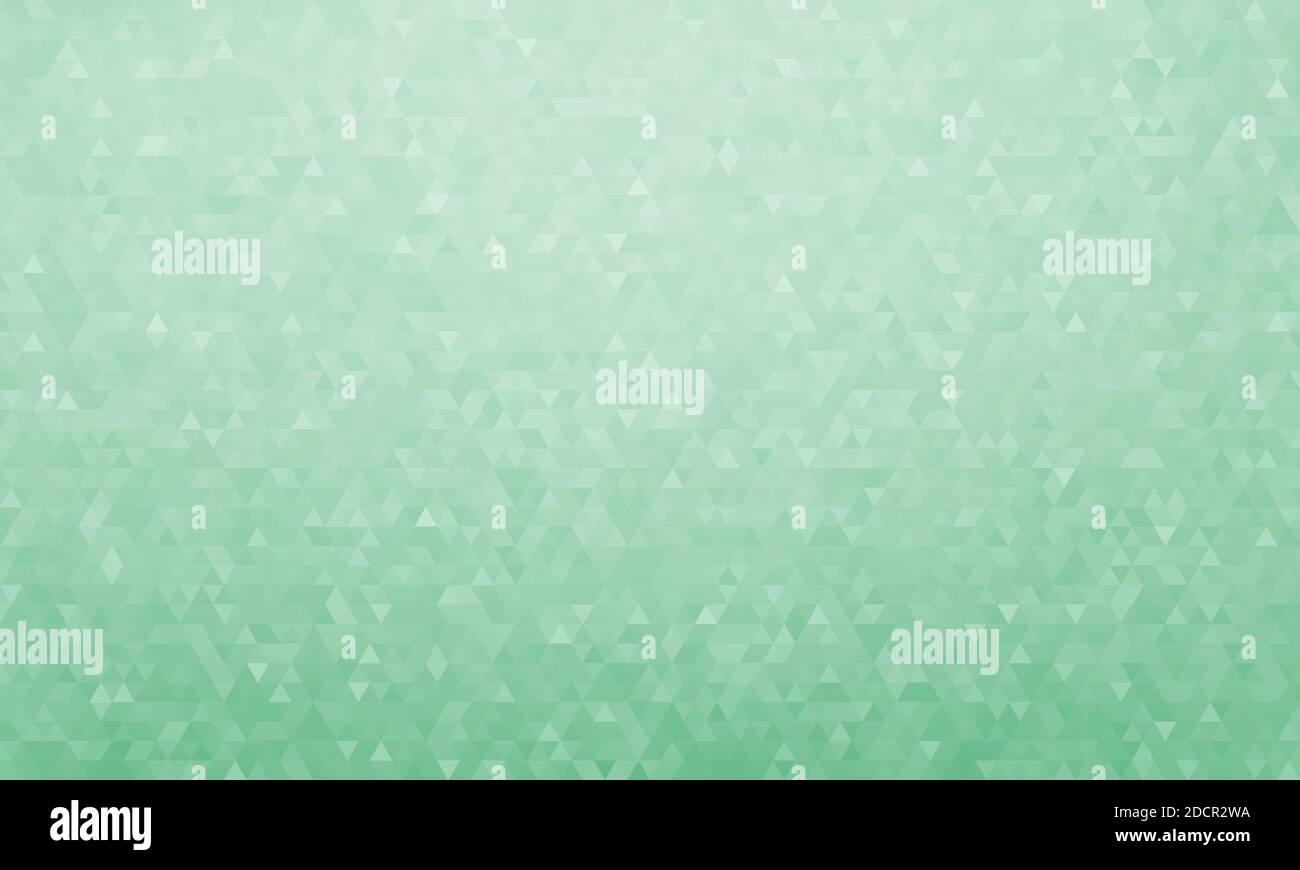 Abstract geometric background, pattern of triangles in quiet green ...