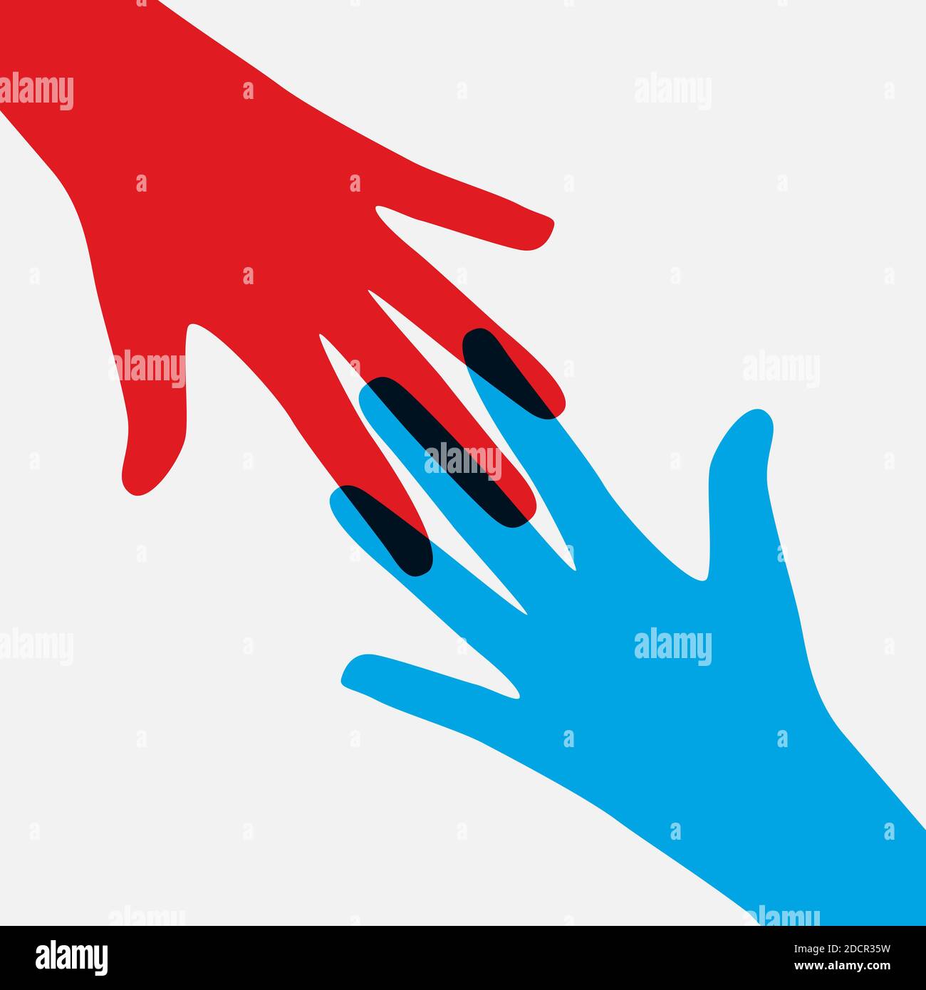 Teamwork, Community, Social Design Flat Concept. Illustration Stock ...