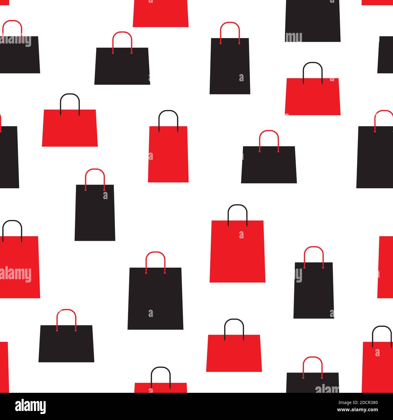 Shopping Bag Design Seamless Pattern Background. Illustration Stock ...