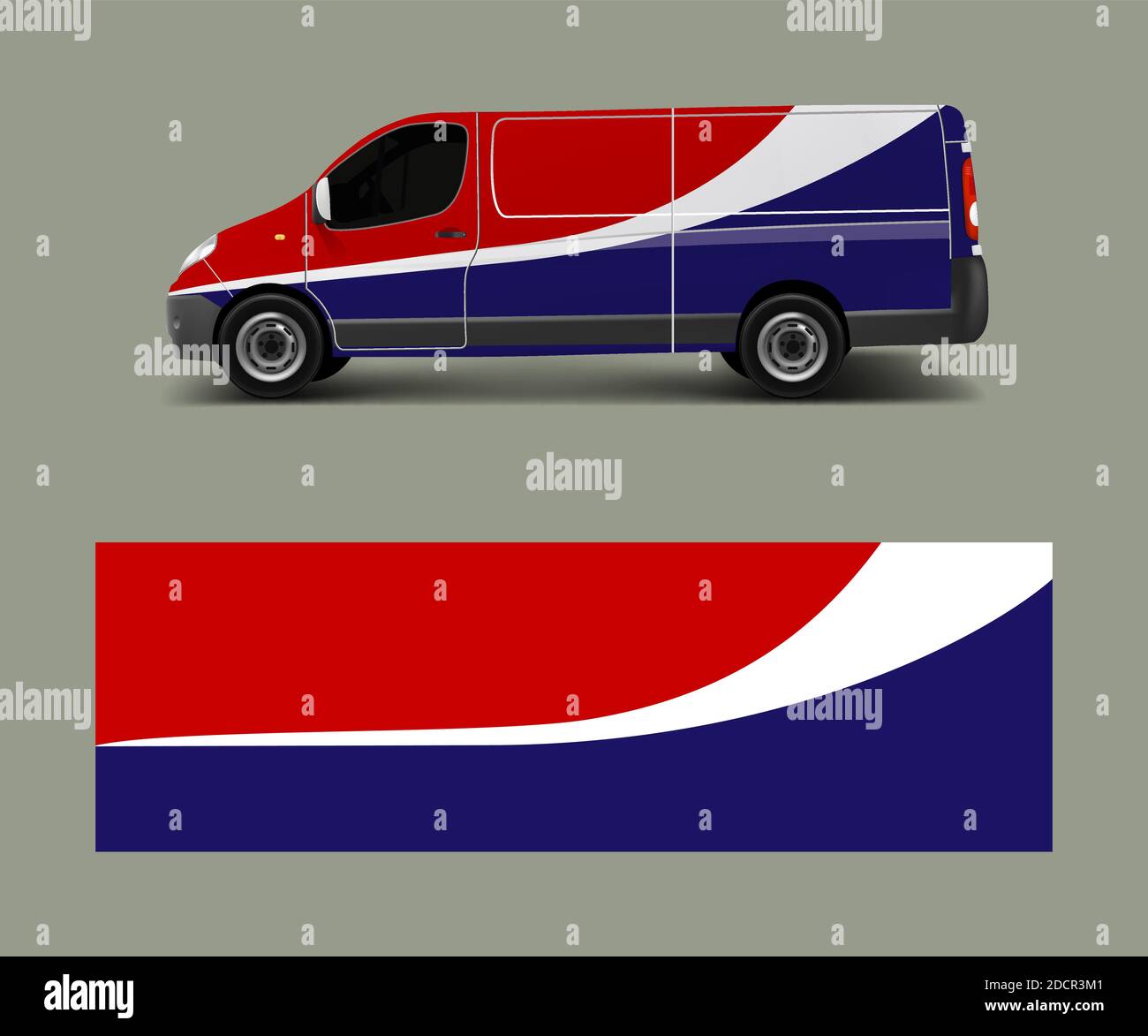 modern simple design for van graphics vinyl wrap template vector Stock ...