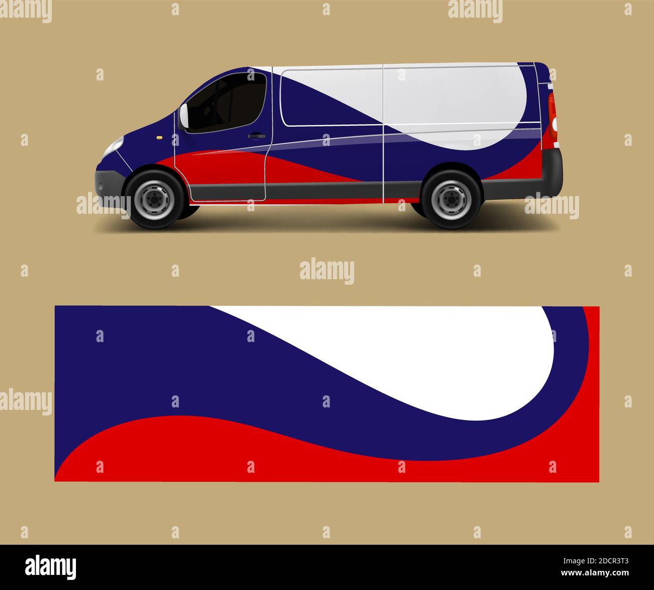 modern simple design for van graphics vinyl wrap template vector Stock ...