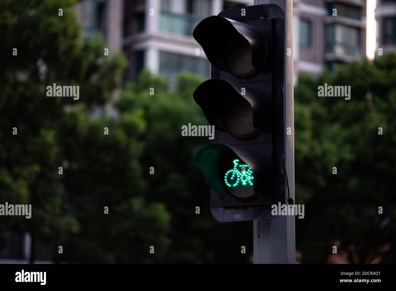 Green traffic light on pedestrian in China, Asia Stock Photo - Alamy