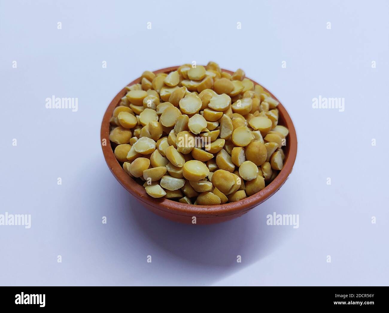 Yellow Dal in bowl isolated on white background. Vegetarian Indian ...