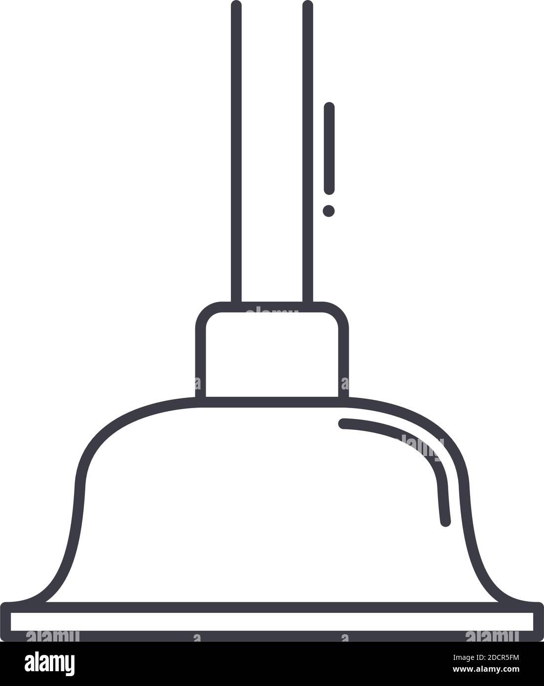 Plunger icon, linear isolated illustration, thin line vector, web ...