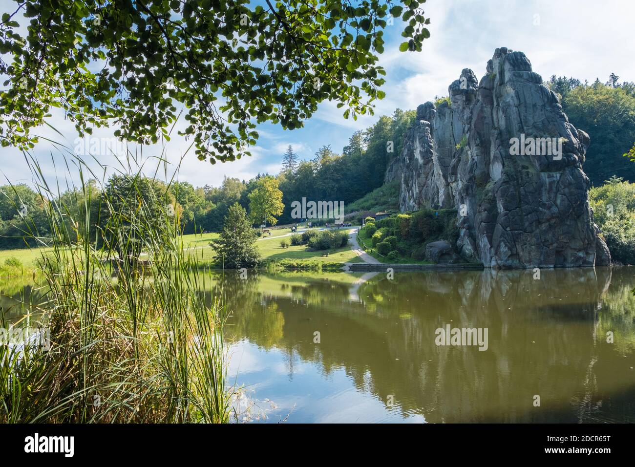 Externsteine in Teutoburg Forest, Germany Stock Photo - Alamy