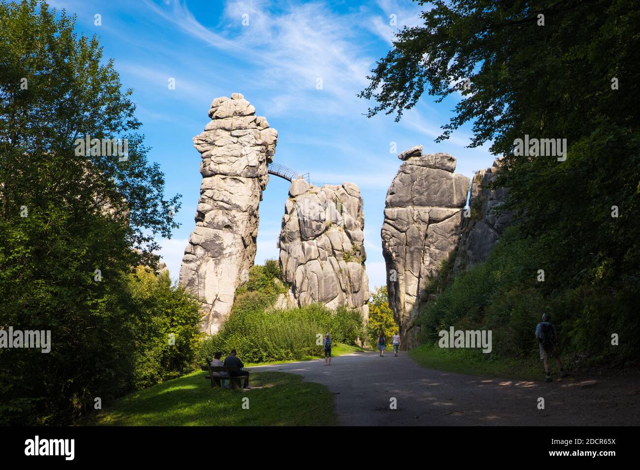 Externsteine in Teutoburg Forest, Germany Stock Photo - Alamy