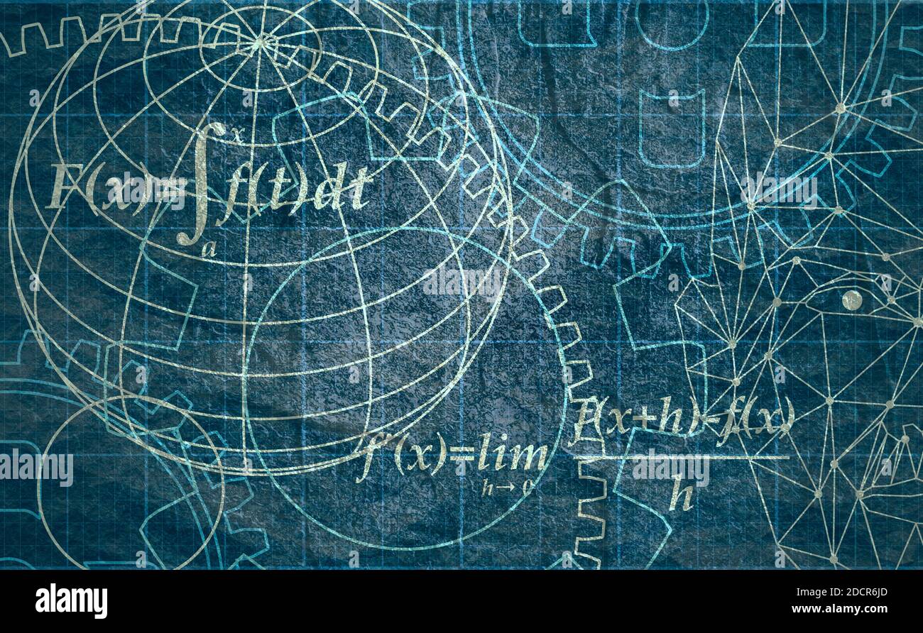 Abstract futuristic stripe line printed circuit board pattern with gear ...