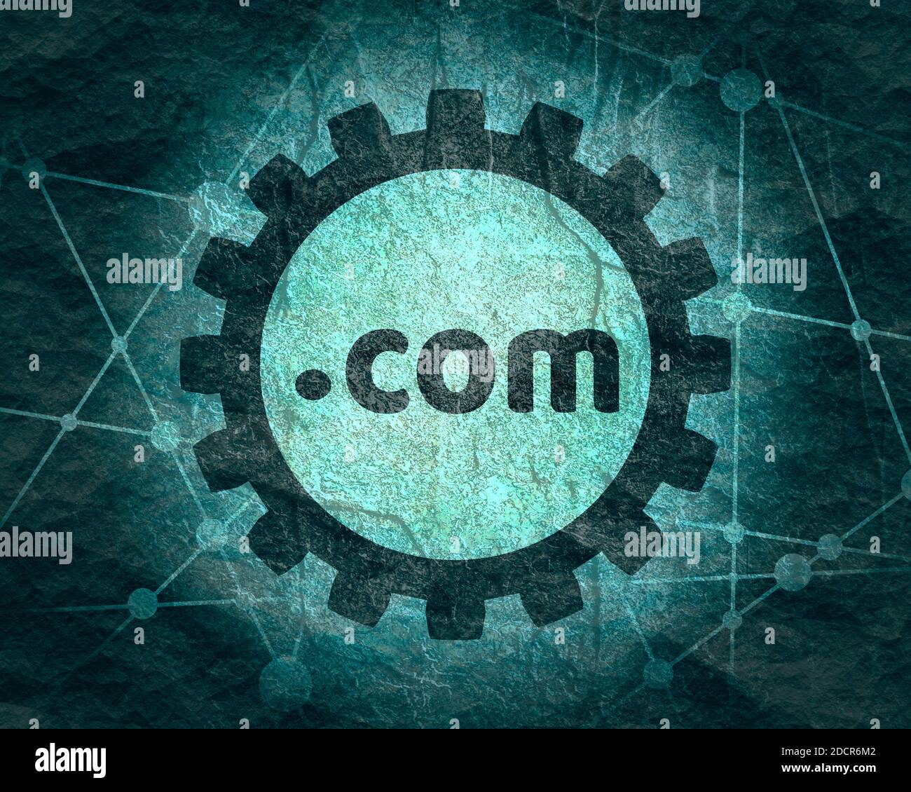 Dot com domain name. Internet and web telecommunication concept ...