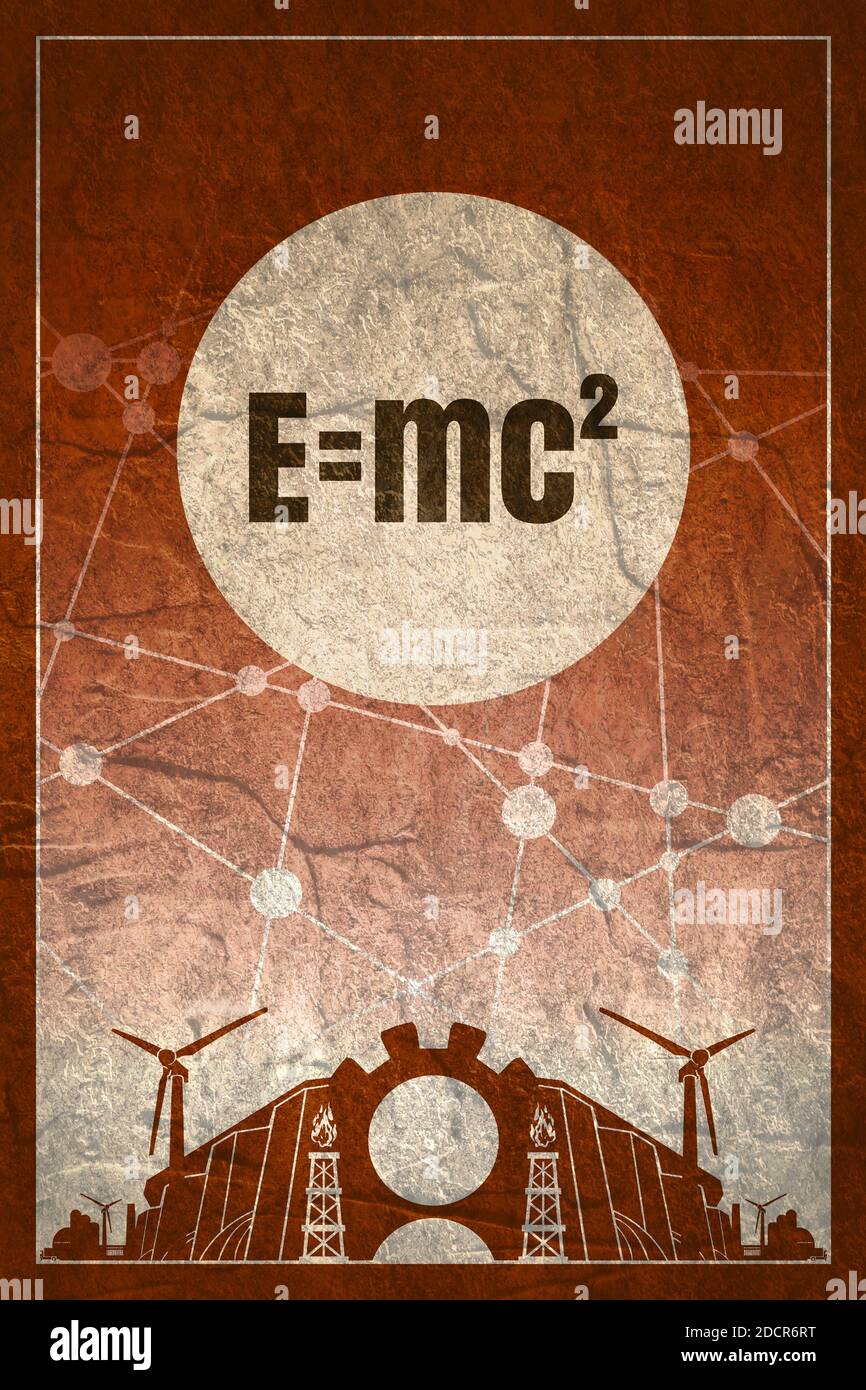Energy generation and heavy industry. Modern brochure, report or cover ...