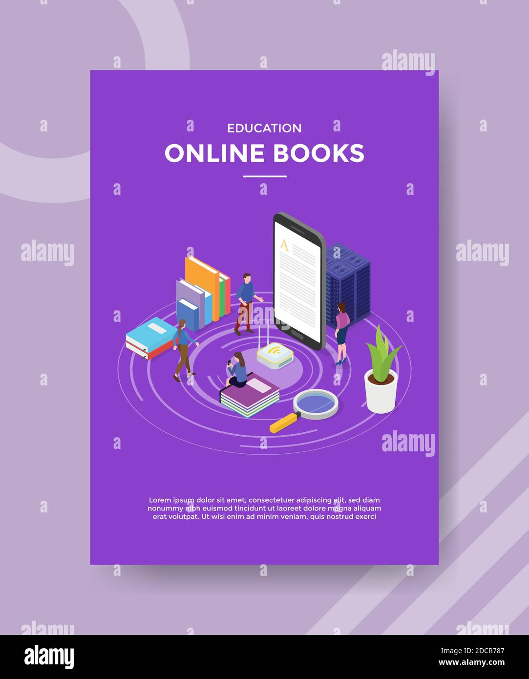 Ebook flyer Stock Vector Images - Alamy