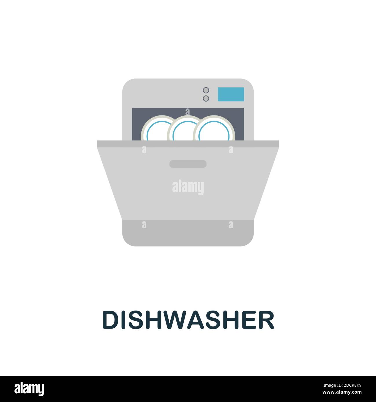 Dishwasher icon. Simple element from kitchen appliances collection ...