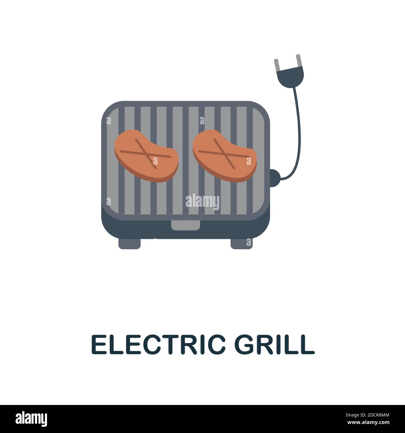 Electric Grill icon. Simple element from kitchen appliances collection ...