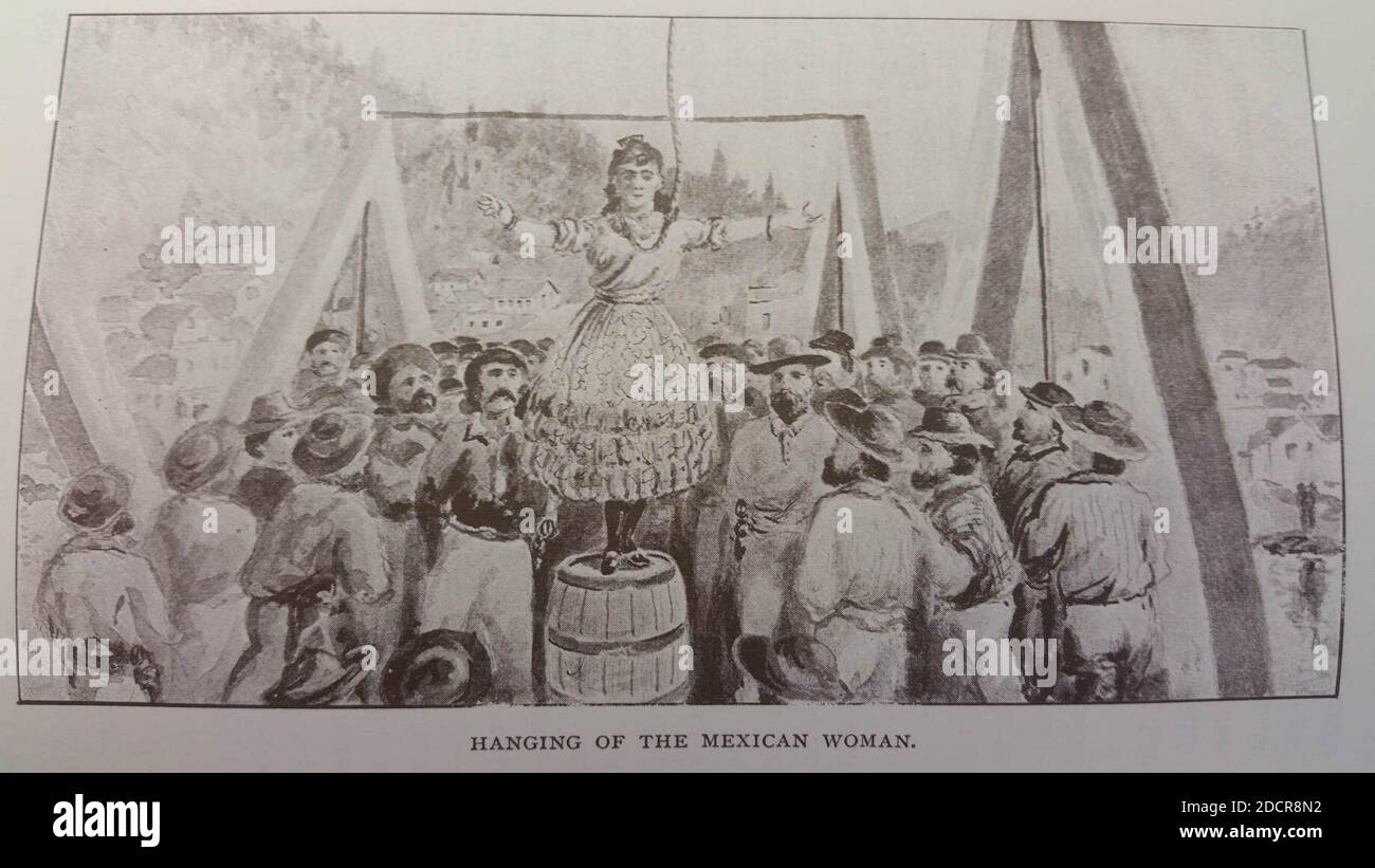 The hanging of Josefa Segovia (Juanita) in Downieville Stock Photo - Alamy