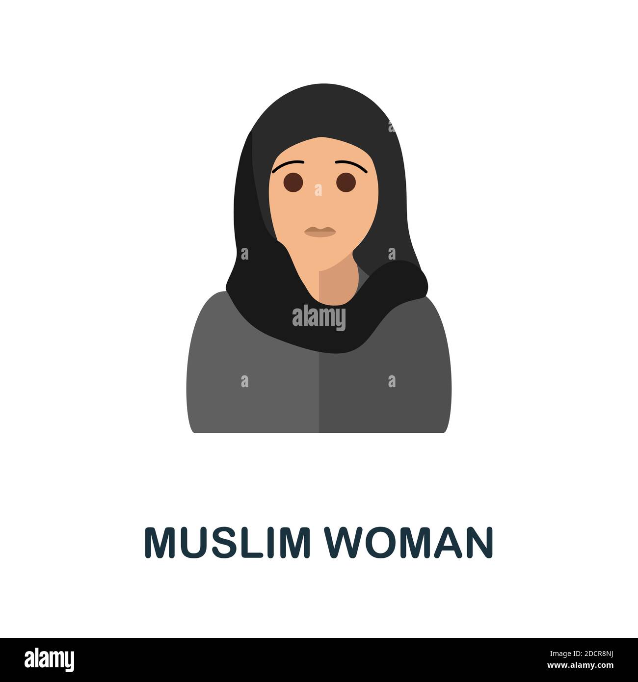 Muslim Woman icon. Simple element from muslim collection. Creative ...