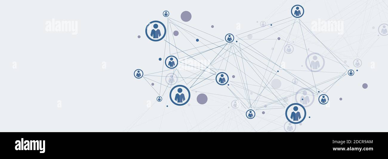 Abstract human connections headline background Stock Vector Image & Art ...