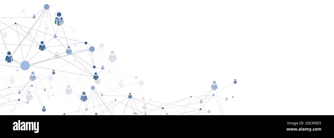 Abstract human connections headline background Stock Vector Image & Art ...