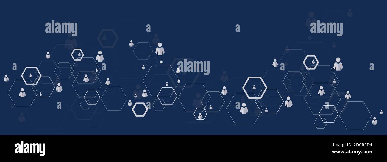 Abstract human connections headline background Stock Vector Image & Art ...