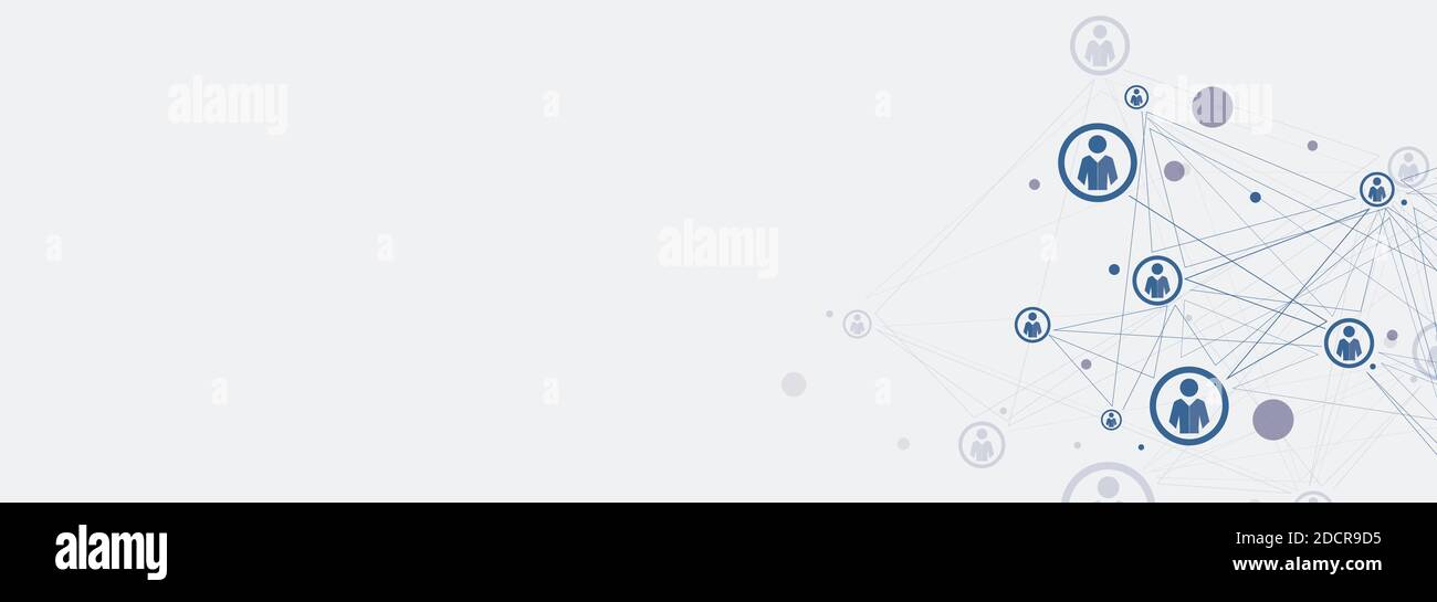 Abstract human connections headline background Stock Vector Image & Art ...