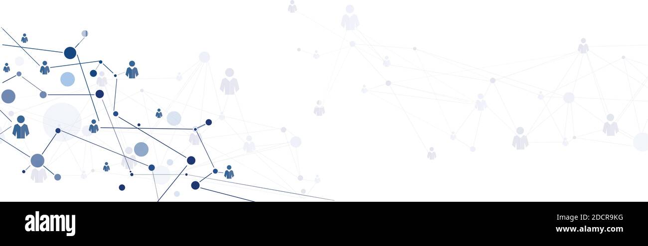 Abstract human connections headline background Stock Vector Image & Art ...