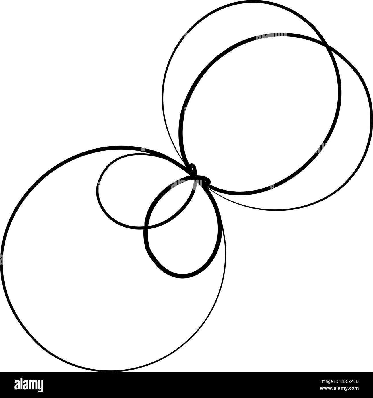 Volute, helix, spiral symbol, icon motif. Circular, radial line ...