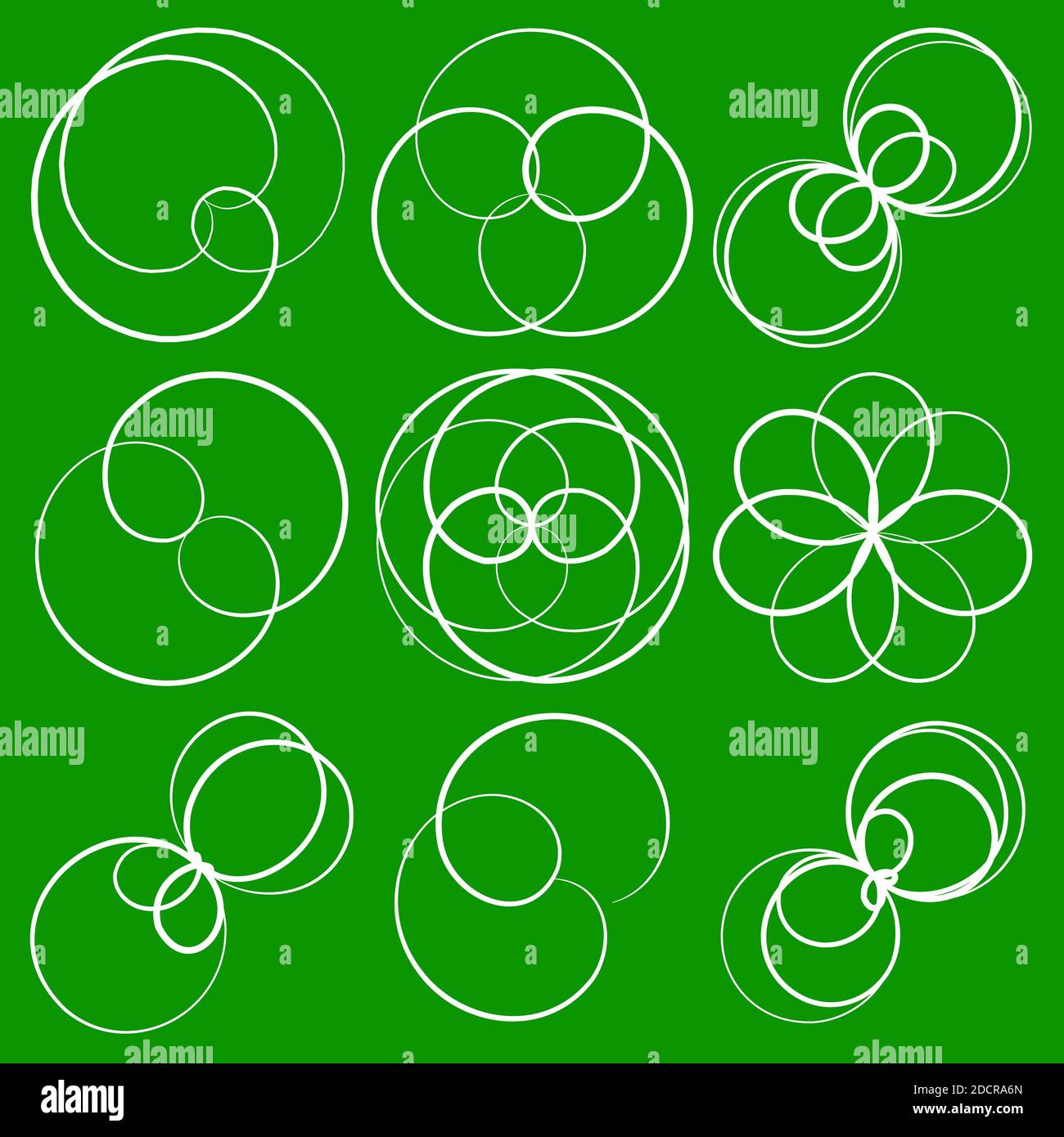 Volute, helix, spiral symbol, icon motif. Circular, radial line ...