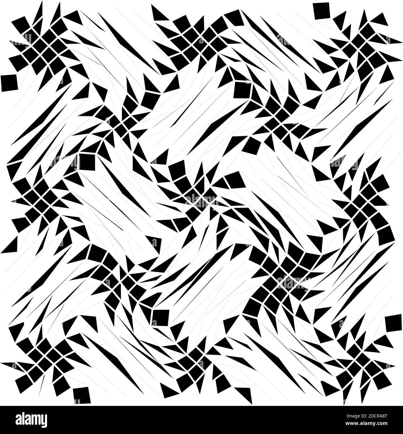Random generative abstract art. Distorted, deformed, Chaotic, chaos ...