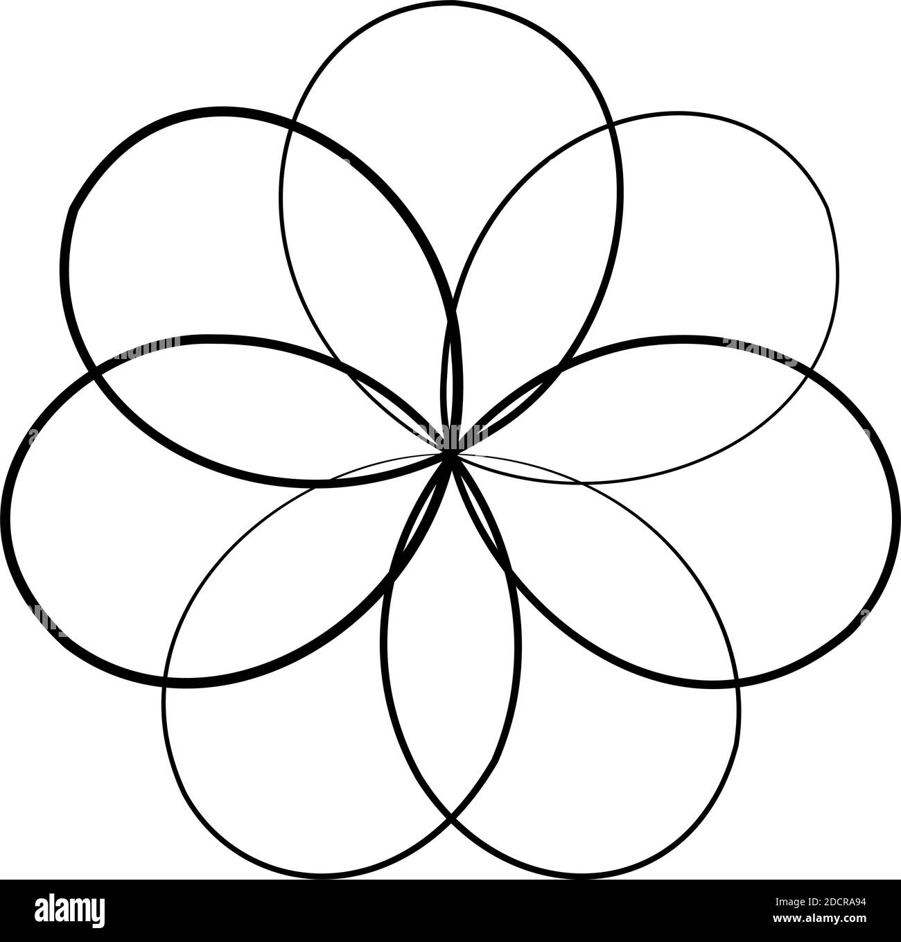 Volute, helix, spiral symbol, icon motif. Circular, radial line ...