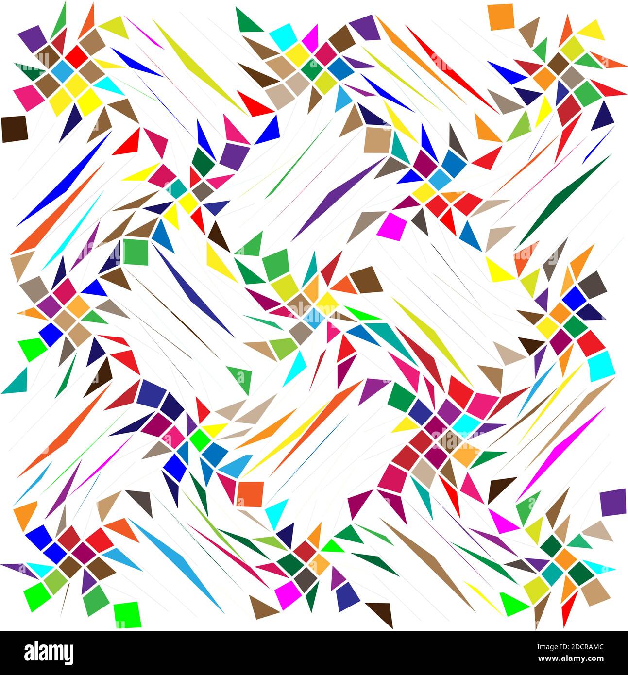Random generative abstract art. Distorted, deformed, Chaotic, chaos ...