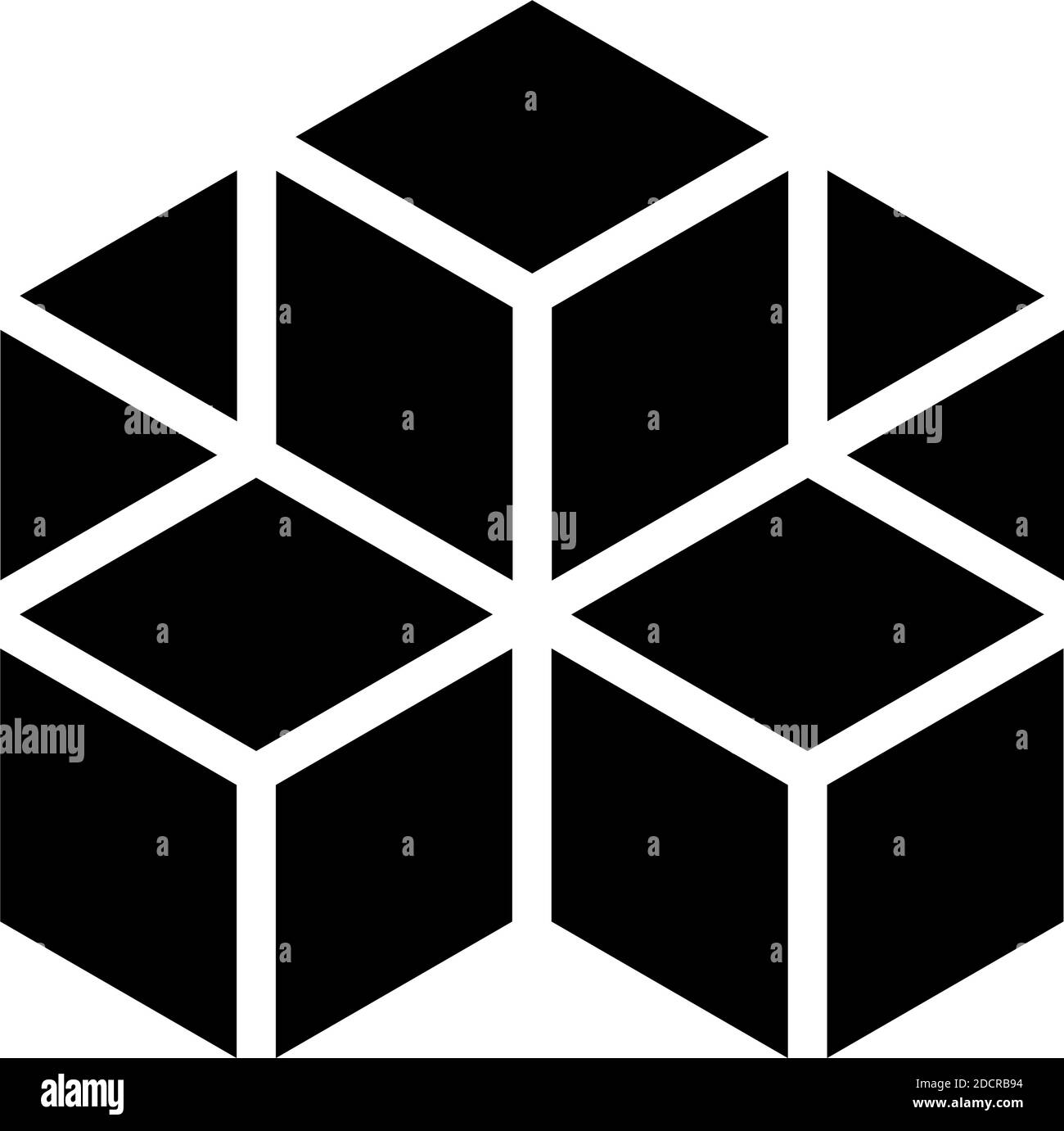 3D Cube, Square icon, symbol and logo (Series) – Stock vector ...