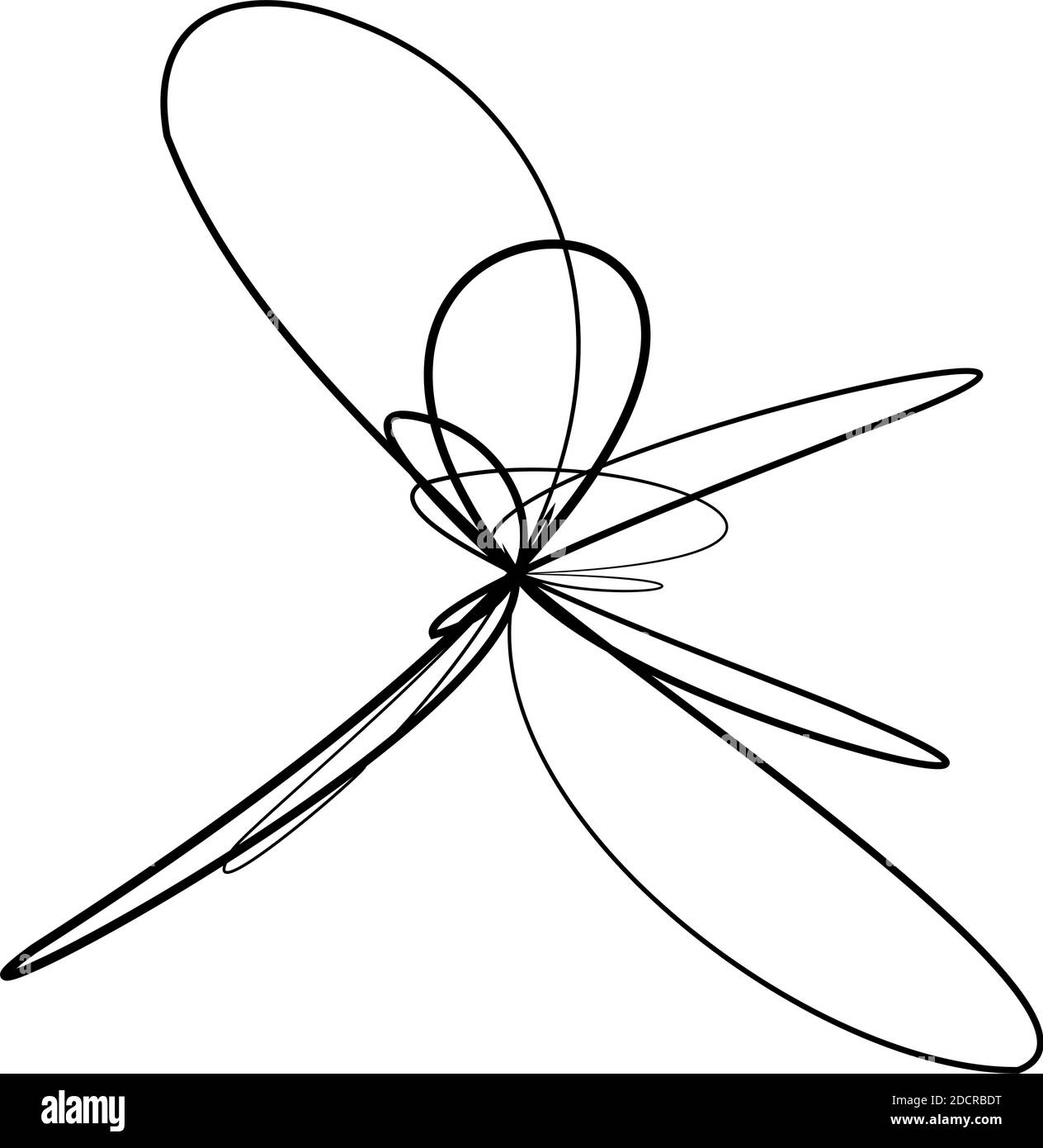 Volute, helix, spiral symbol, icon motif. Circular, radial line ...