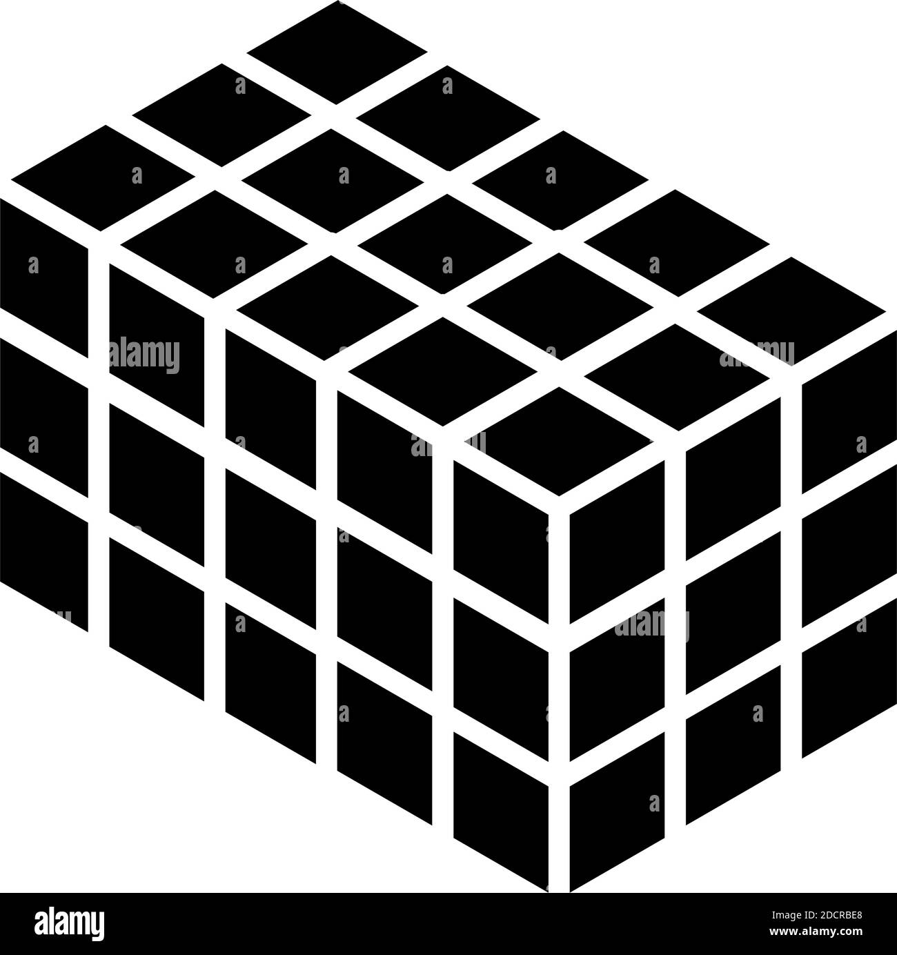 3D Cube, Square icon, symbol and logo (Series) – Stock vector ...