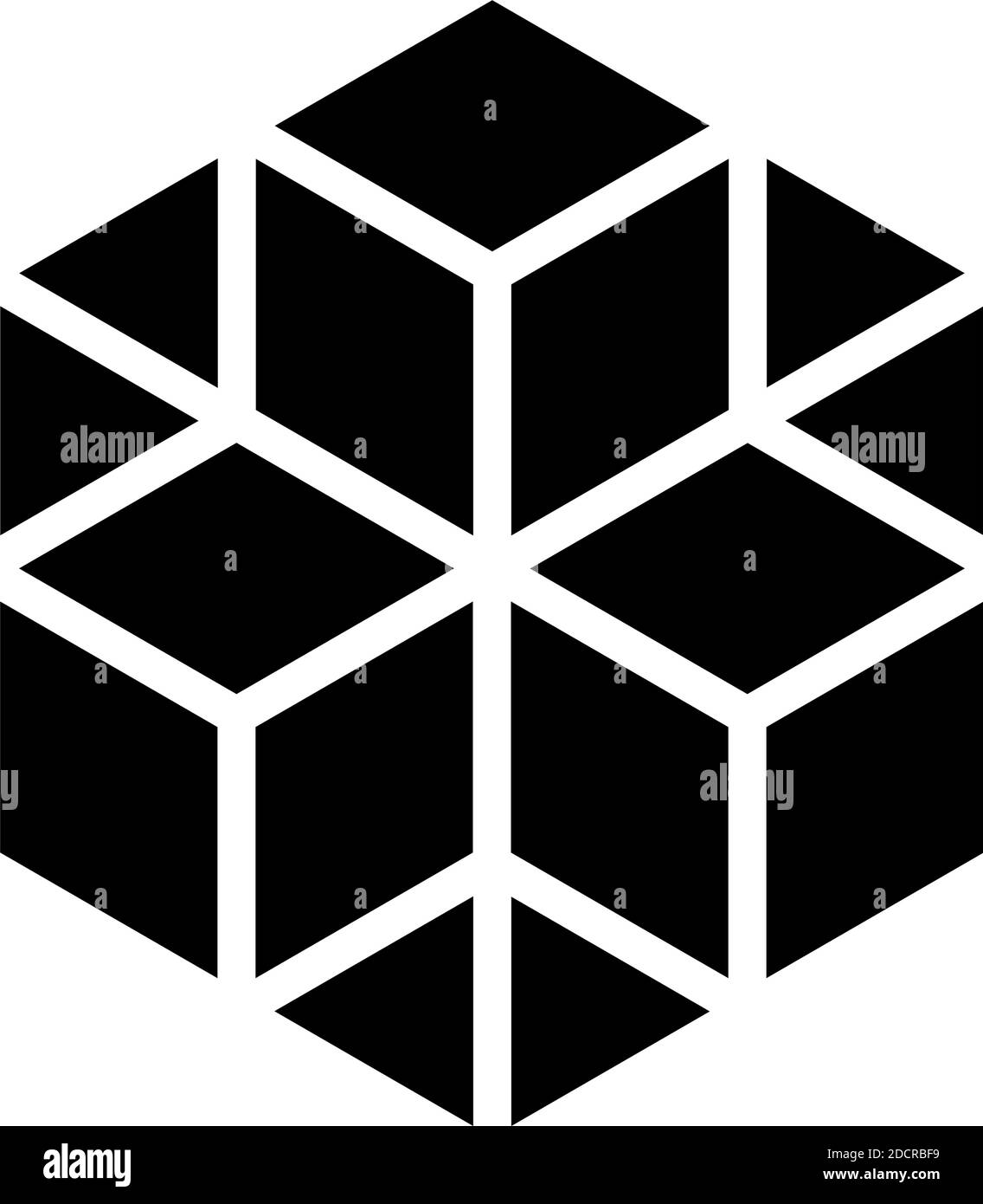 3D Cube, Square icon, symbol and logo (Series) – Stock vector ...