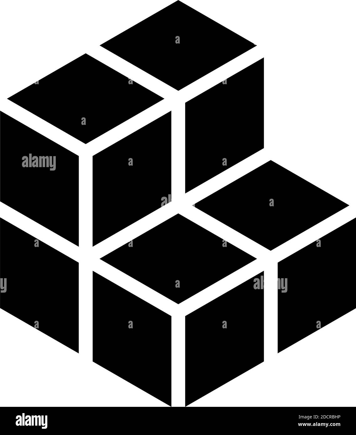 3D Cube, Square icon, symbol and logo (Series) – Stock vector ...