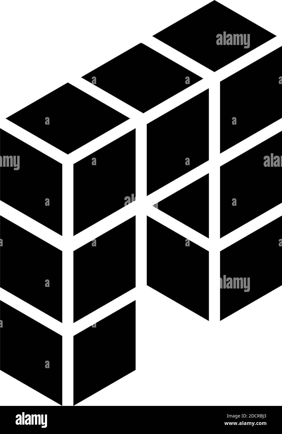 3D Cube, Square icon, symbol and logo (Series) – Stock vector ...