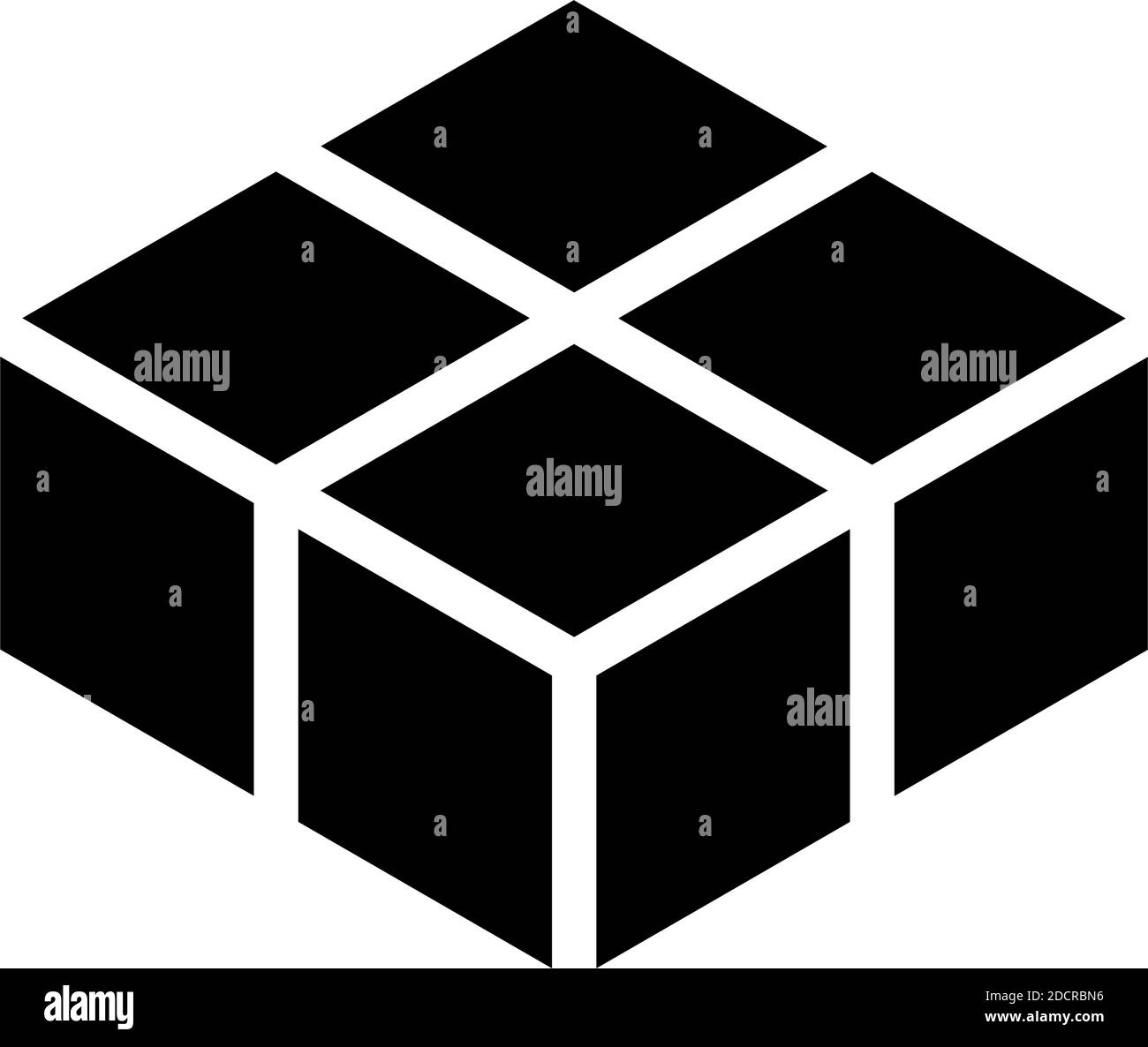 3D Cube, Square icon, symbol and logo (Series) – Stock vector ...