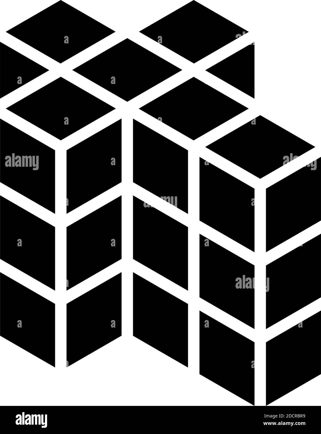 3D Cube, Square icon, symbol and logo (Series) – Stock vector ...