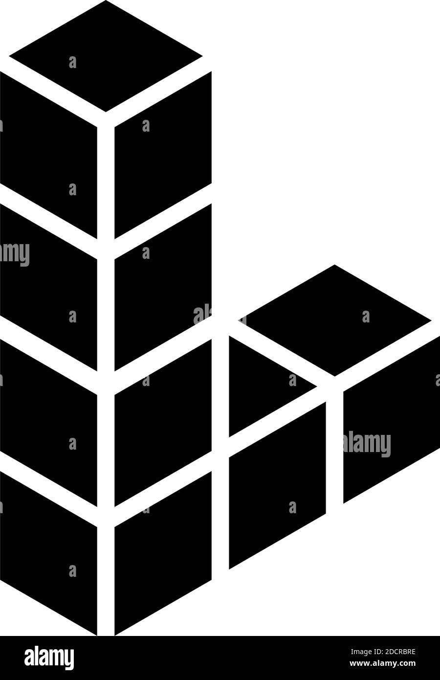 3D Cube, Square icon, symbol and logo (Series) – Stock vector ...