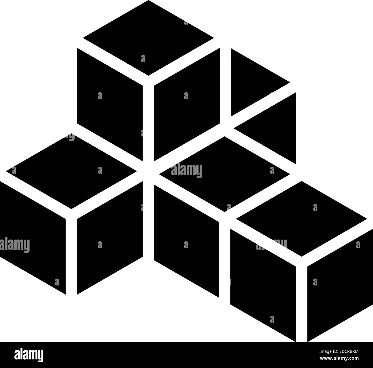 3D Cube, Square icon, symbol and logo (Series) – Stock vector ...