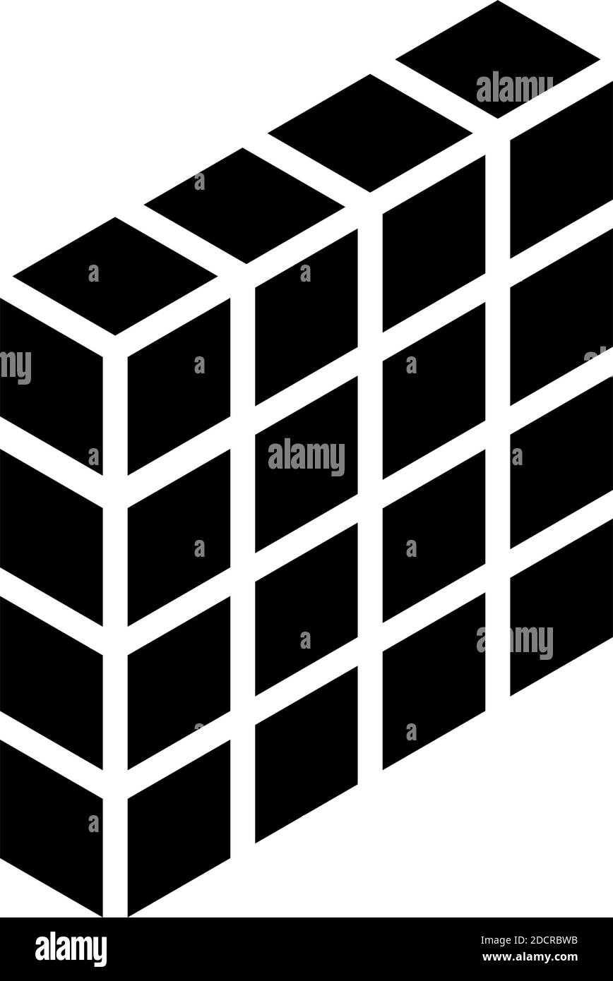 3d isometric Wall, Firewall icon, symbol or logo. Guard, shield ...