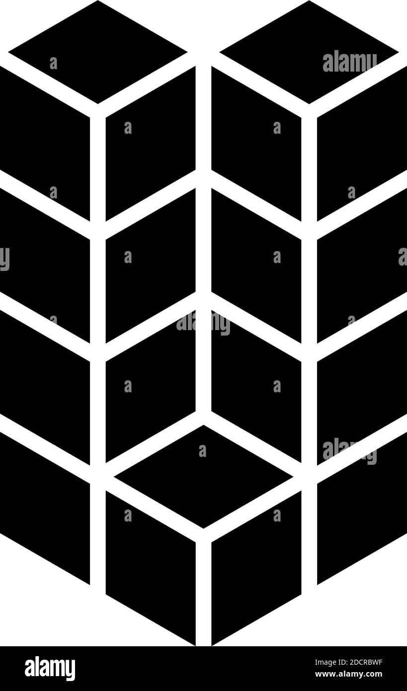 3D Cube, Square icon, symbol and logo (Series) – Stock vector ...