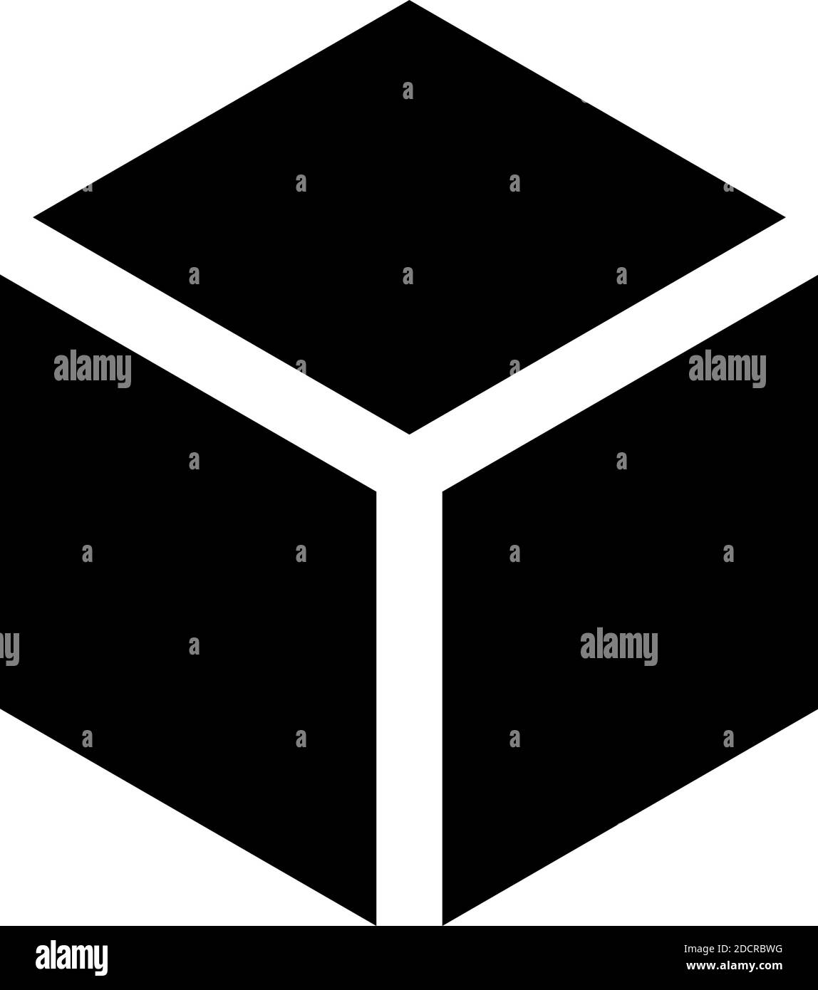 3D Cube, Square icon, symbol and logo (Series) – Stock vector ...