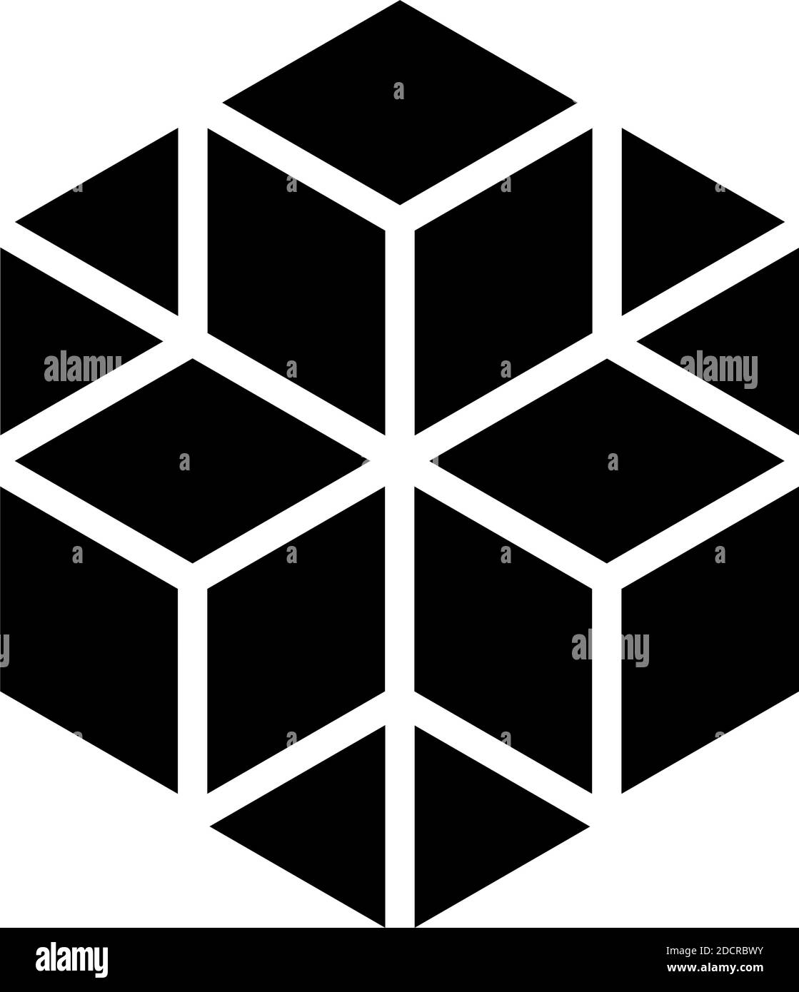 3D Cube, Square icon, symbol and logo (Series) – Stock vector ...