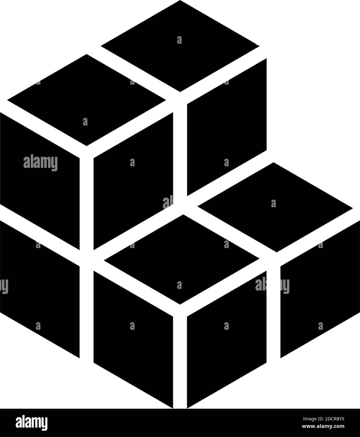 3D Cube, Square icon, symbol and logo (Series) – Stock vector ...