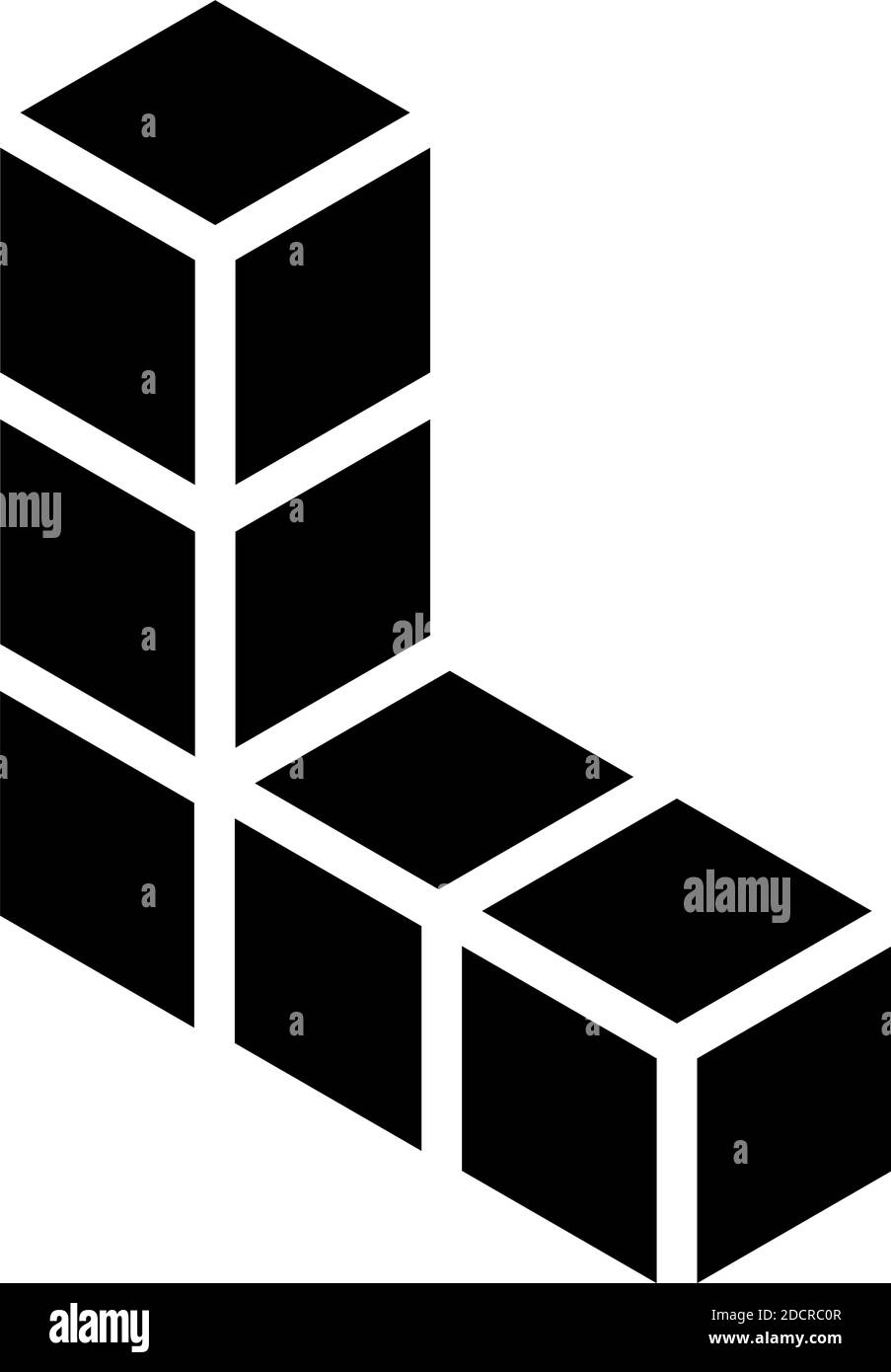 3D Cube, Square icon, symbol and logo (Series) – Stock vector ...