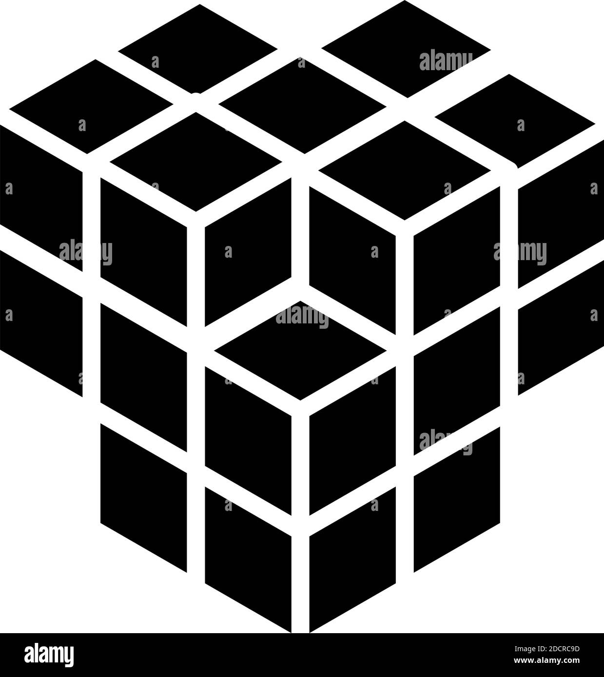 3D Cube, Square icon, symbol and logo (Series) – Stock vector ...