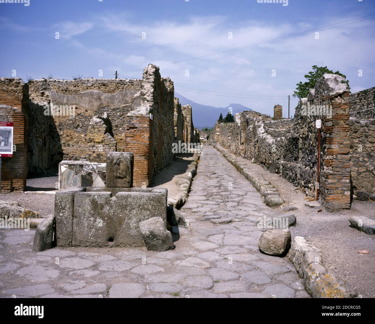 Pompeii in Italy, City destroyed and completely buried during an ...