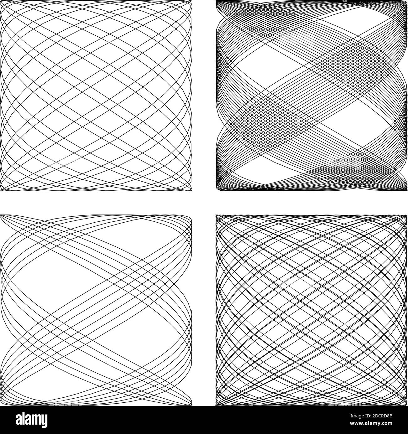 Geometric curved, Intersecting lines abstract Grid, mesh pattern background – Stock vector ...